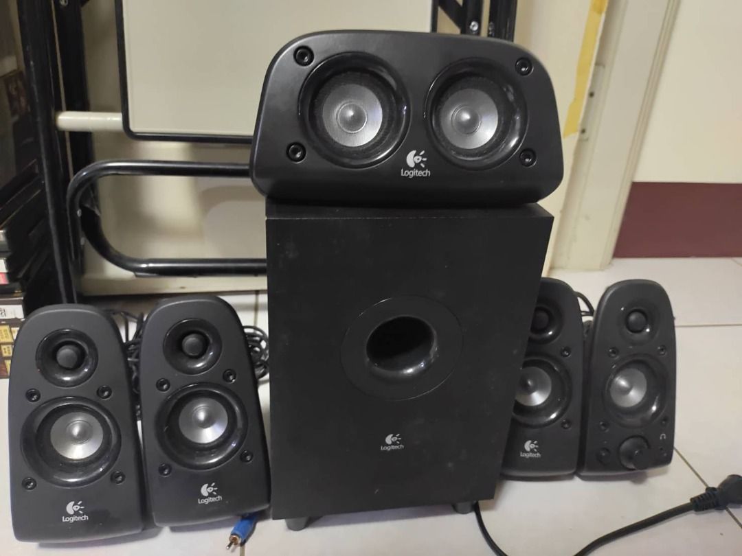 物況新 附原箱 美聲美型 電玩音樂追劇娛樂 羅技 Logitech Z506 5.1聲道 家庭劇院喇叭 小臥, 電腦及科技產品, 電腦周邊產品, 其他電腦及電子周邊產品在旋轉拍賣