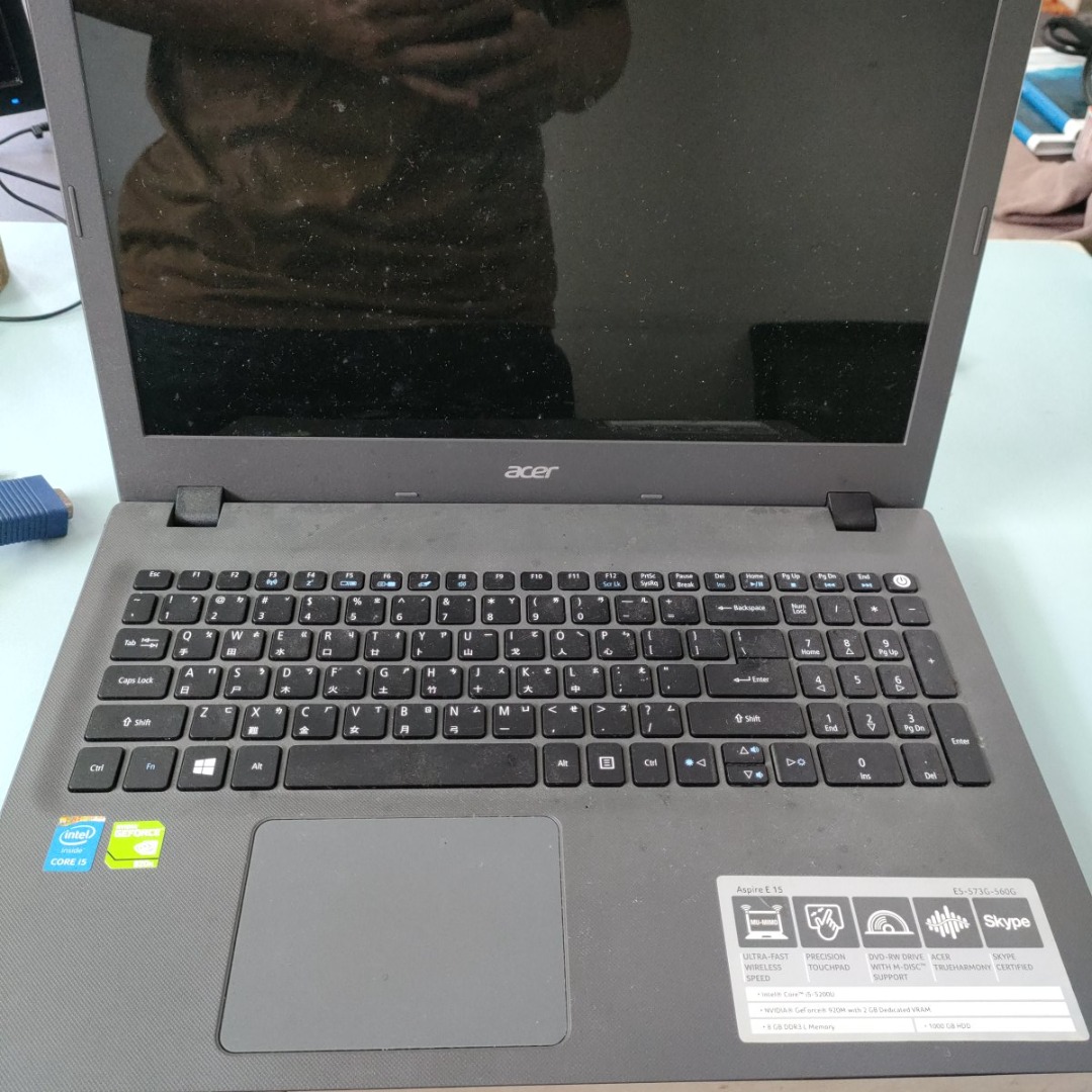 故障 零件機 ACER 宏碁 E5-573 N15Q1 i5 筆電, 電腦及科技產品, 桌上電腦或筆記型電腦在旋轉拍賣