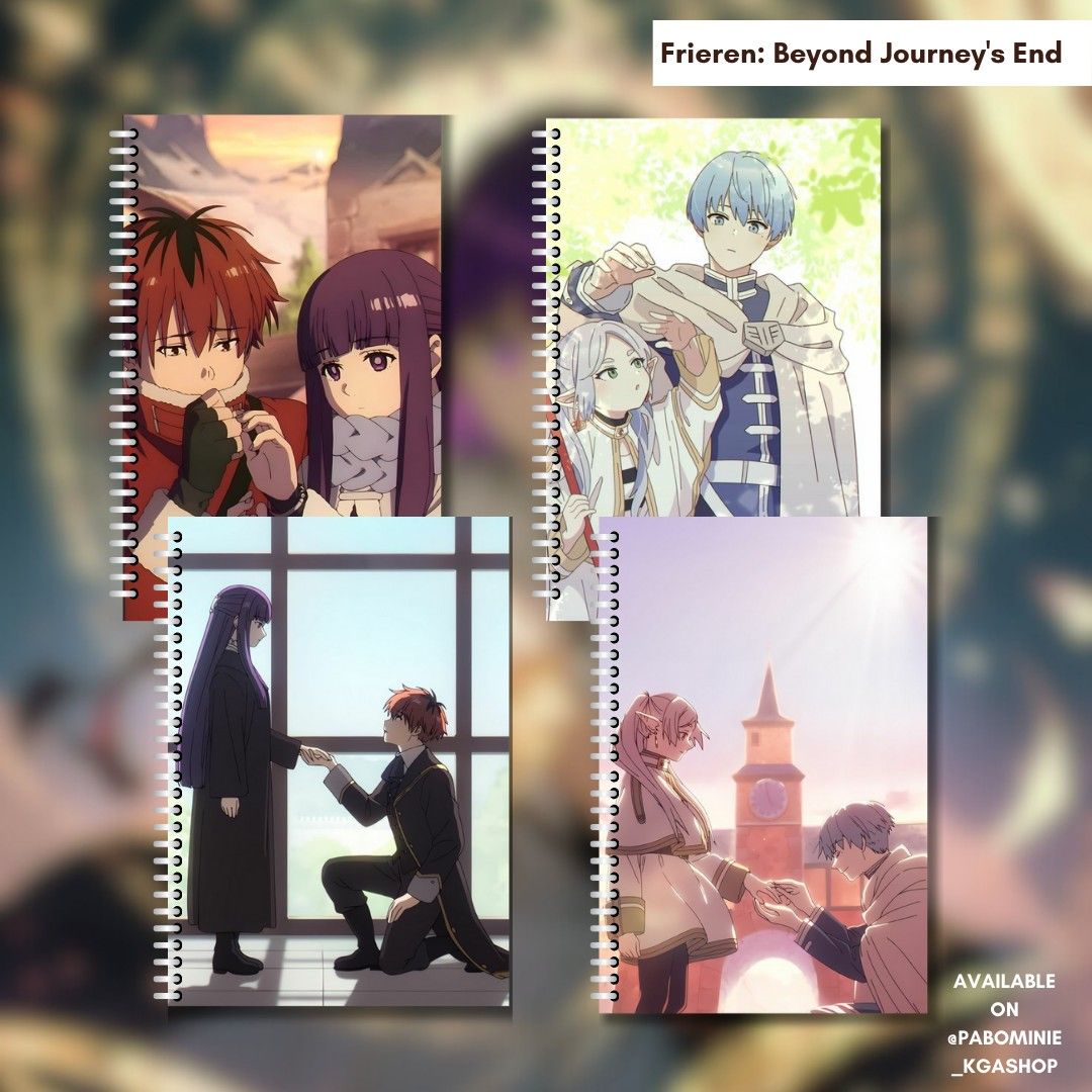 ANIME NOTEBOOK SET FRIEREN MANGA BADGES POSTER MINI, Hobbies & Toys ...