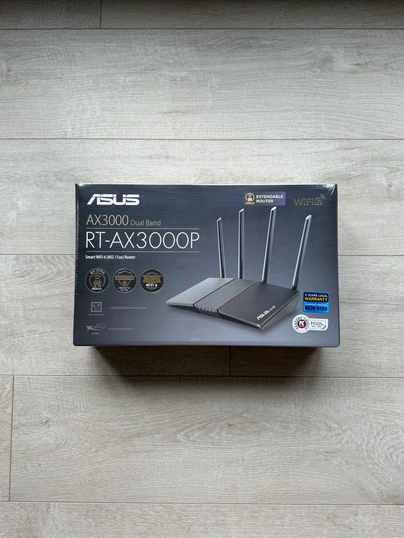 Asus RT-AX3000P Wifi 6 Router Next Gen Smart Dual, Computers & Tech ...