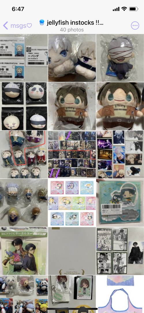 Attack On Titan Jujutsu Kaisen AOT JJK Anime Assorted Instocks, Hobbies ...