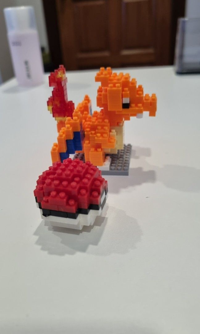 Charmander Pokémon Pokeball Mini Lego Building Bricks, Hobbies & Toys ...