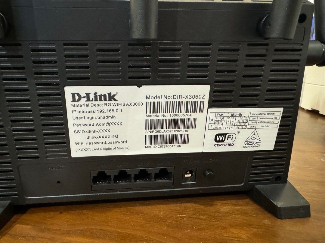 Dlink Router, Computers & Tech, Parts & Accessories, Networking on ...
