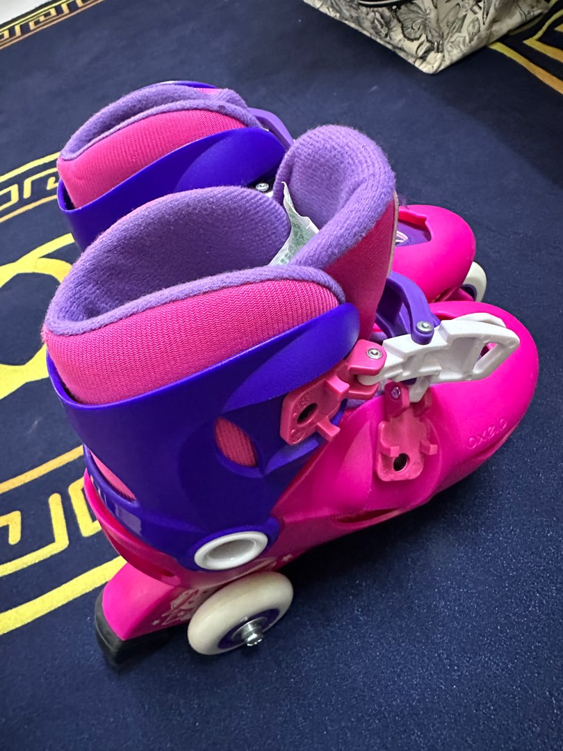 Full set Roller Blade with bag (Pink), Sports Equipment, Sports & Games ...