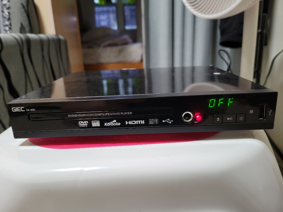 GIEC GK-950 全區碼 DVD/VCD/CD 播放器 最新軟件升級版, 家庭電器, 電視 & 其他娛樂, 藍光及播放器 - Carousell