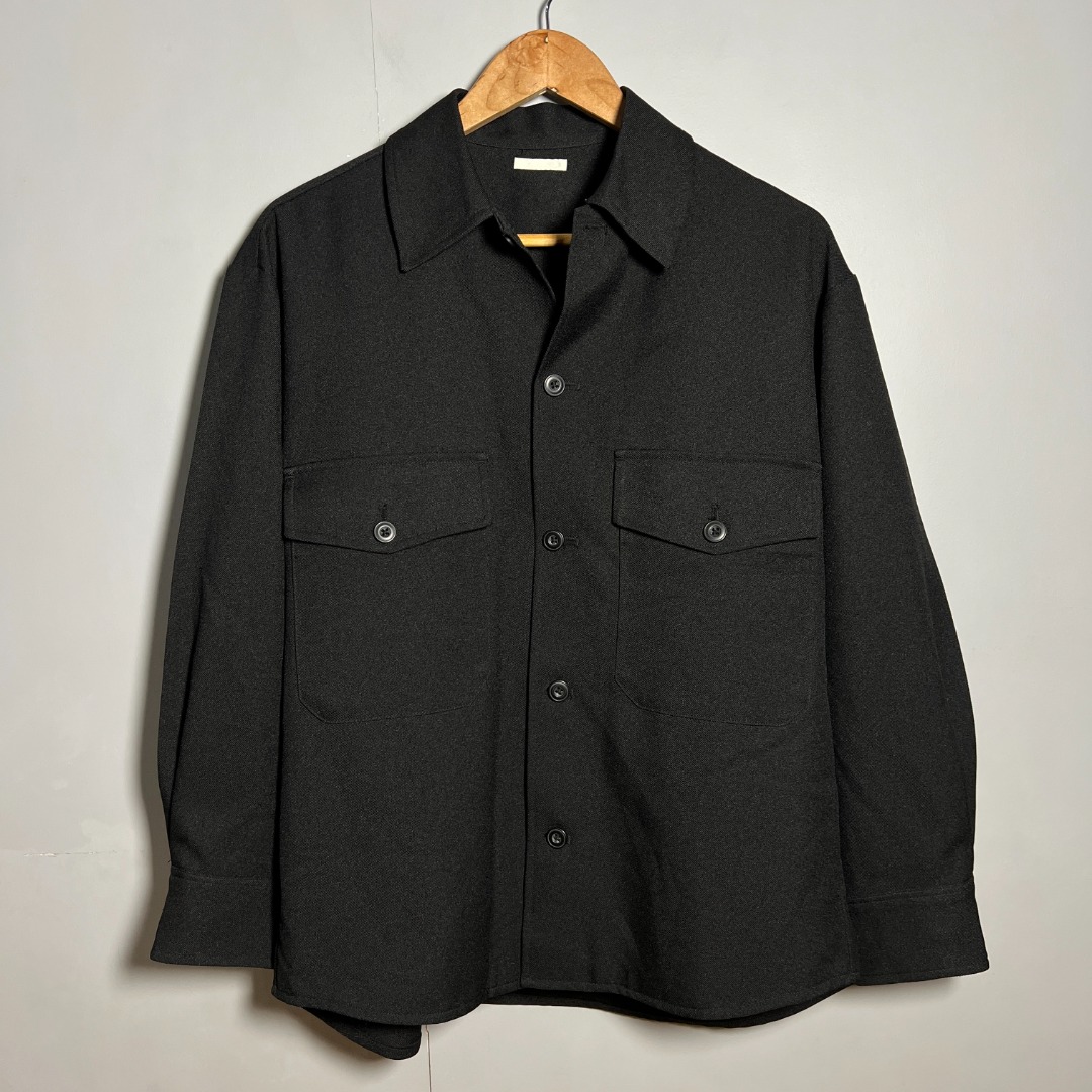 GU By Uniqlo CPO Work Jacket Black, Men's Fashion, Coats, Jackets and Outerwear on Carousell
