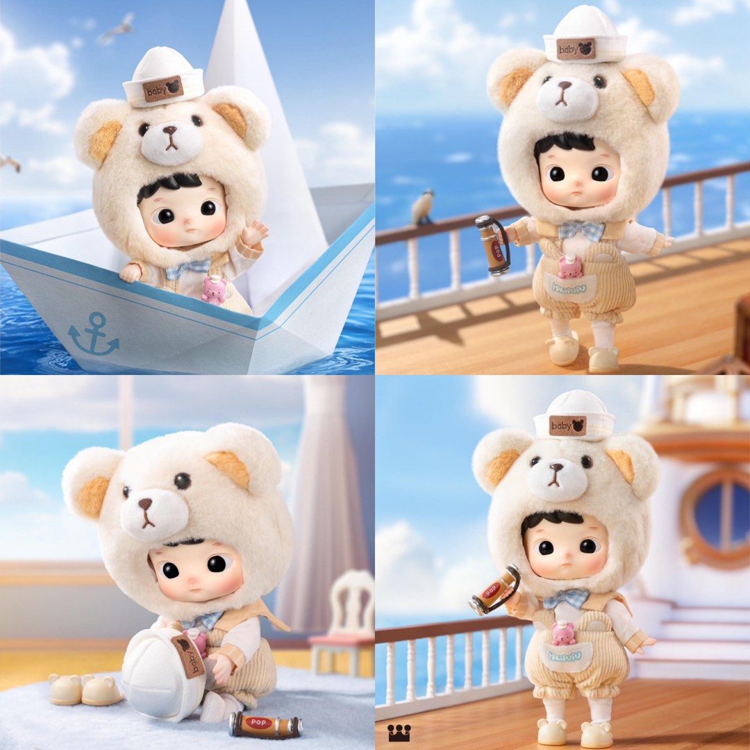 HACIPUPU CAPTAIN BEAR ACTION FIGURINE PULSHIE POPMART 13 CM, Hobbies ...