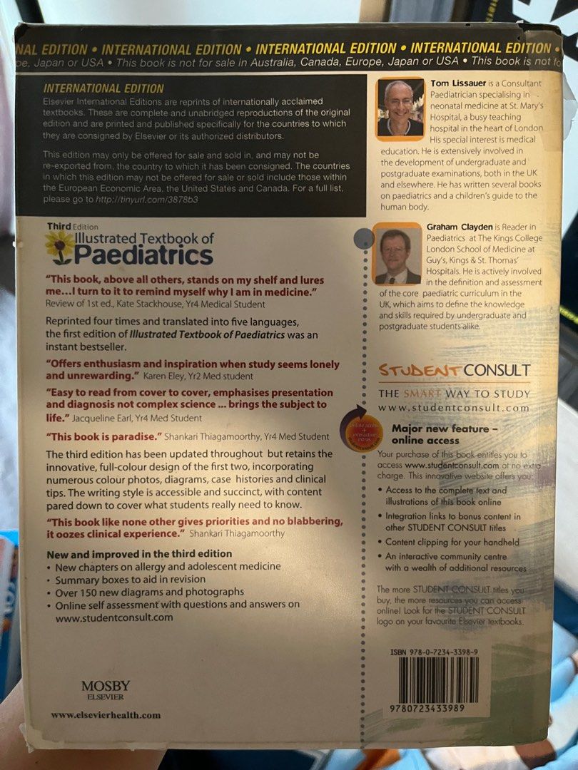 Illustrated Textbook of Paediatrics, 興趣及遊戲, 書本 & 文具, 教科書 - Carousell