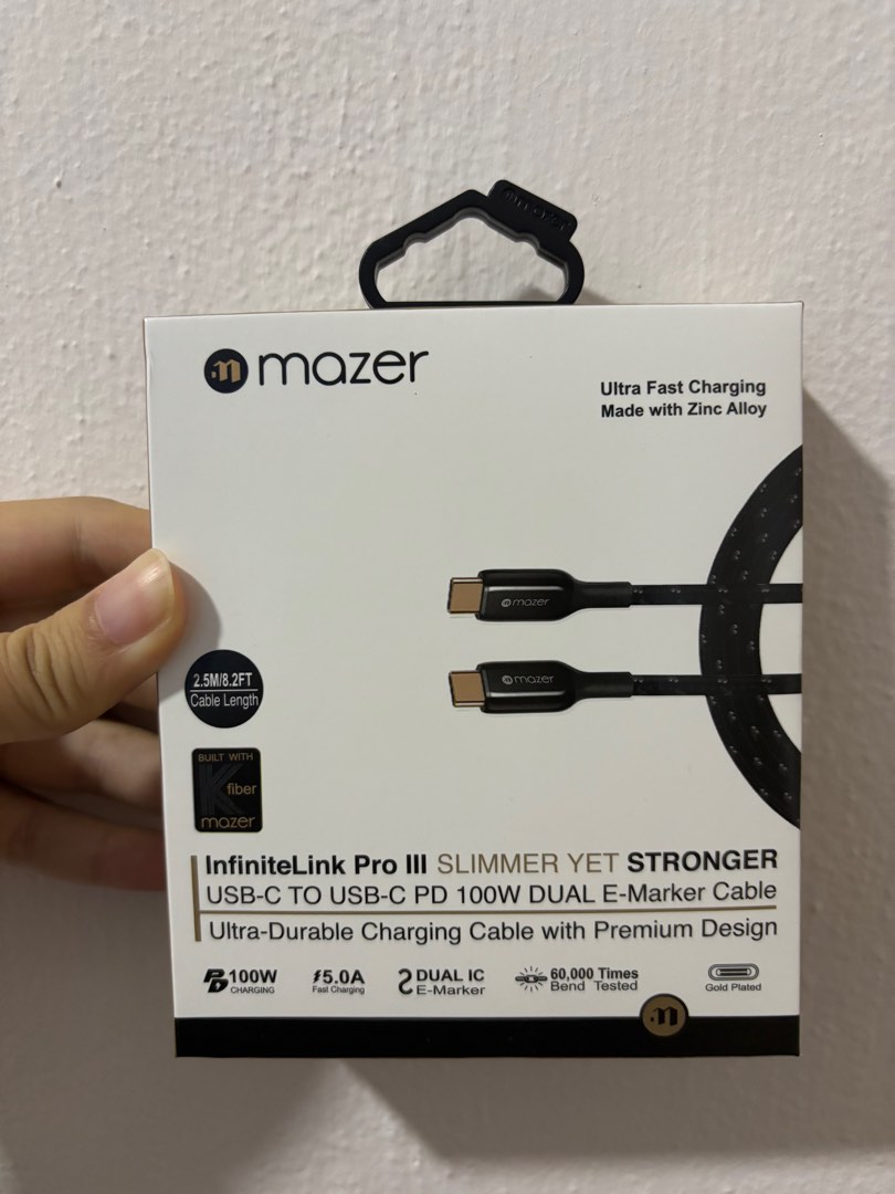 Infinitelink pro 3: USB-C to USB-C PD 100W DUAL E-Marker Cable, Mobile ...