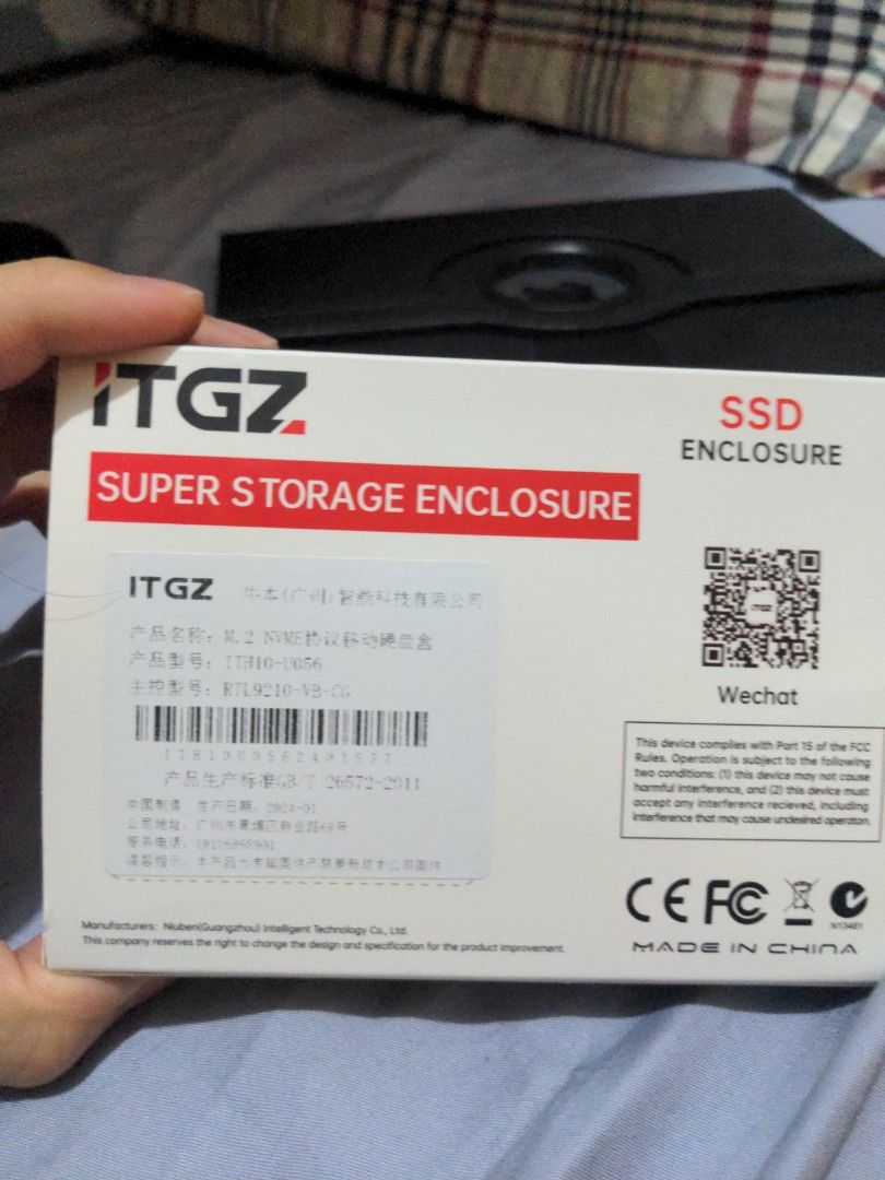 ITGZ ssd ENCLOSURE 外置硬碟盒 M.2 NVME 外置SSD 外接盒 NVMe 硬碟盒, 電腦＆科技, 電腦周邊及配件 ...
