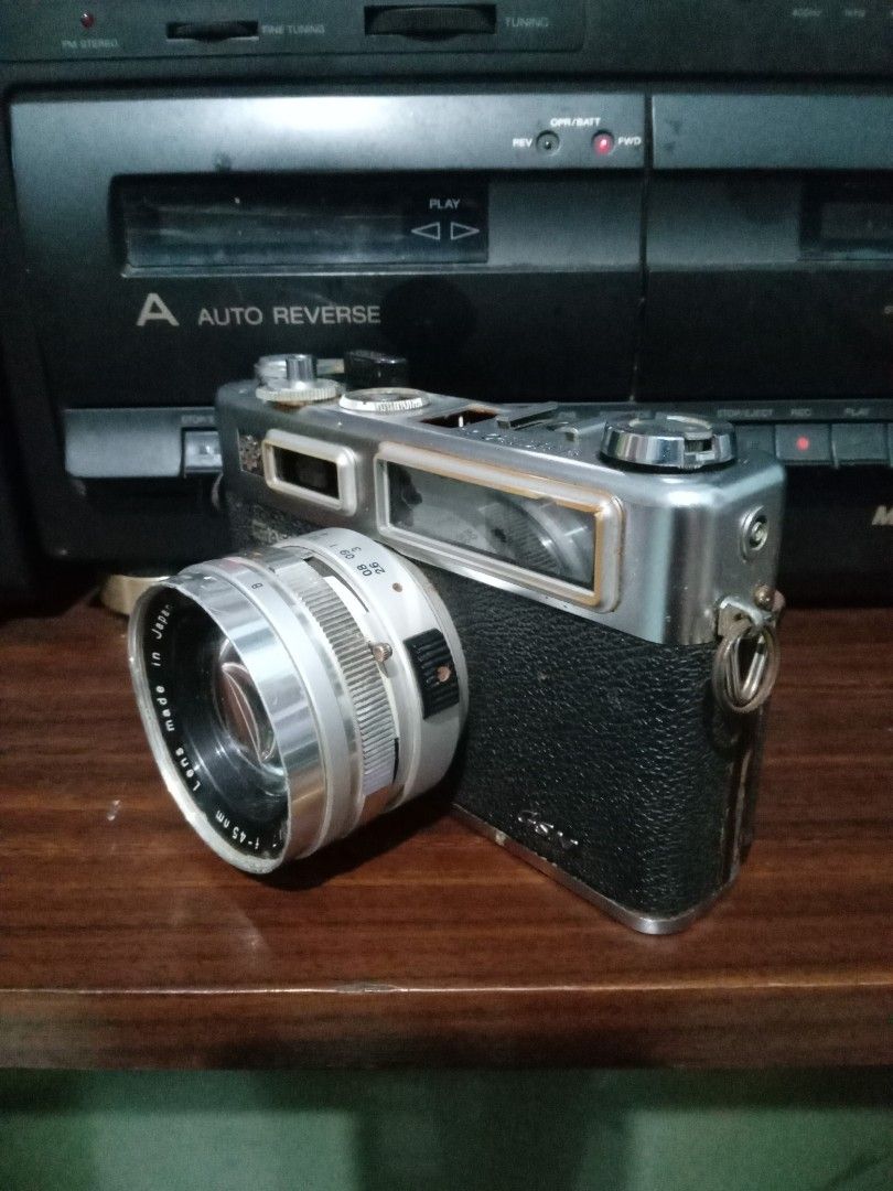 Kamera YASHICA electro 35 Gsn analog rangefinger klasik vintage jadul retro lawas antik rare ...