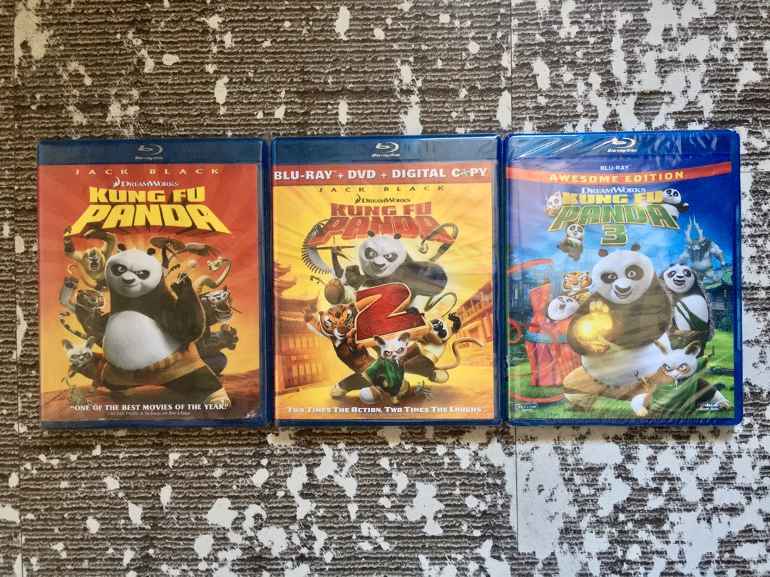 Kung Fu Panda Blurays, Hobbies & Toys, Music & Media, CDs & DVDs on Carousell