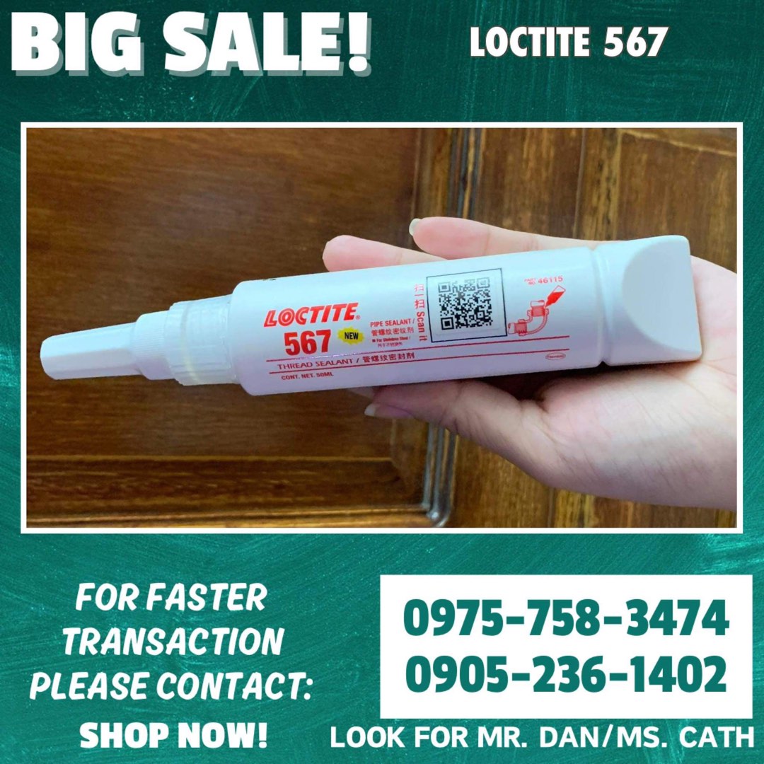 Loctite 567, Commercial & Industrial, Industrial Equipment on Carousell