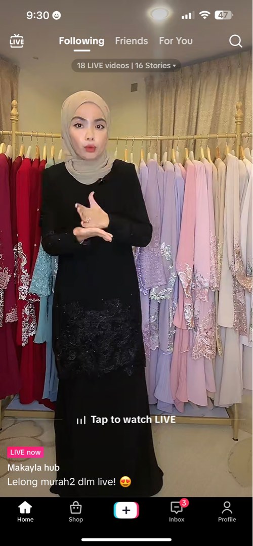 MakaylaHub Kurung Fahara Premium Fursan (BLACK), Women's Fashion ...