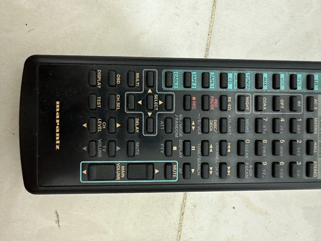 MARANTZ RC 780SR AV劇院環繞擴大機 原廠遙控器 SR780 劇院系列 專用, 耳機及錄音音訊設備, 其他音響配件及設備在旋轉拍賣