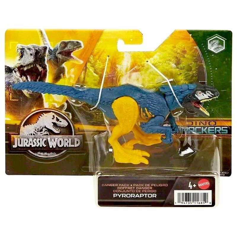 MATTEL JURASSIC WORLD Danger Pack: Borealopelta + Pyroraptor ...