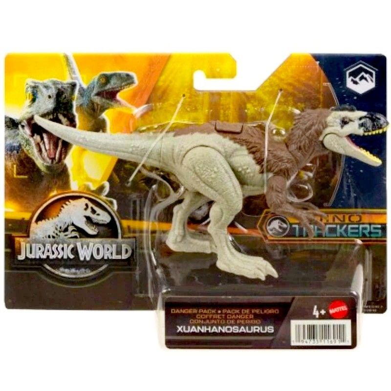 MATTEL JURASSIC WORLD Danger Pack: Borealopelta + Pyroraptor ...