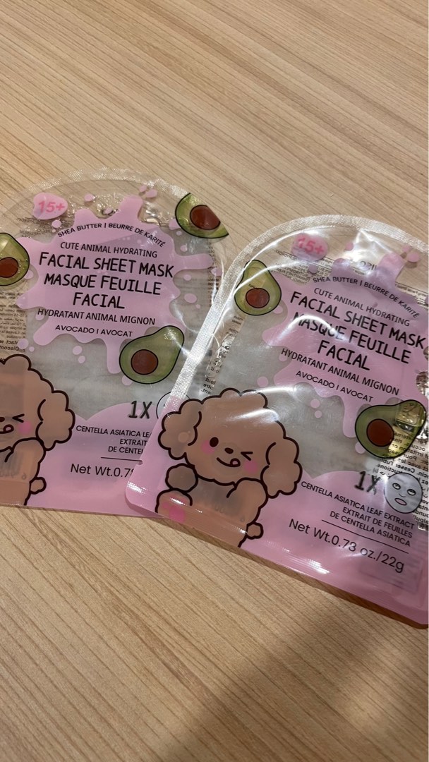 Miniso Facial Sheet Mask, Kesehatan & Kecantikan, Kulit, Sabun & Tubuh ...
