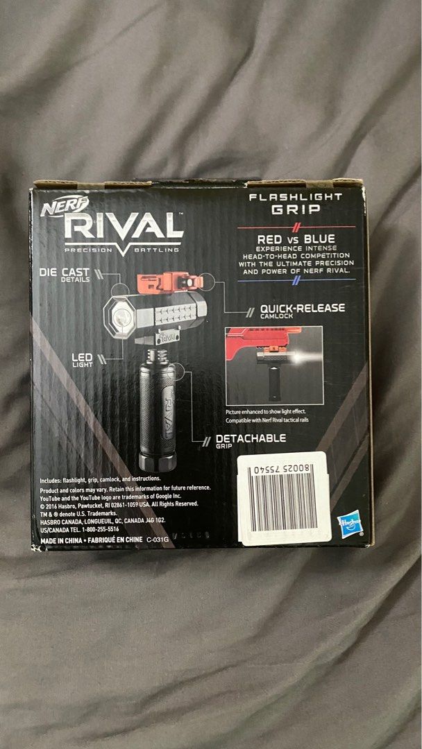 NERF Rival Flashlight Grip, Hobbies & Toys, Toys & Games on Carousell