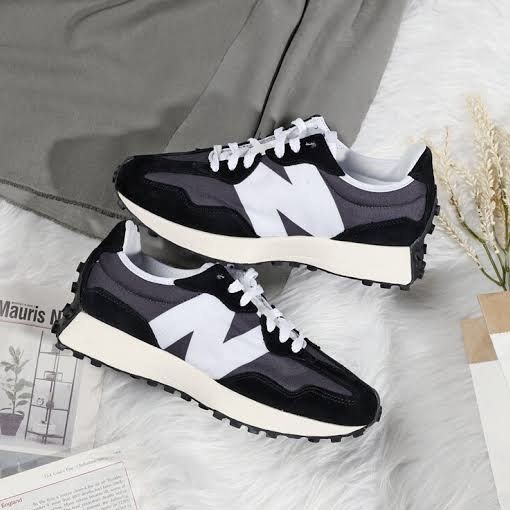 New Balance 327 Lab Black White, Women's Fashion, Footwear, Sneakers on ...