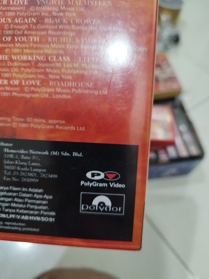 Official VHS Polygram Slow Metal Bon Jovi, Scorpions, Hobbies & Toys ...