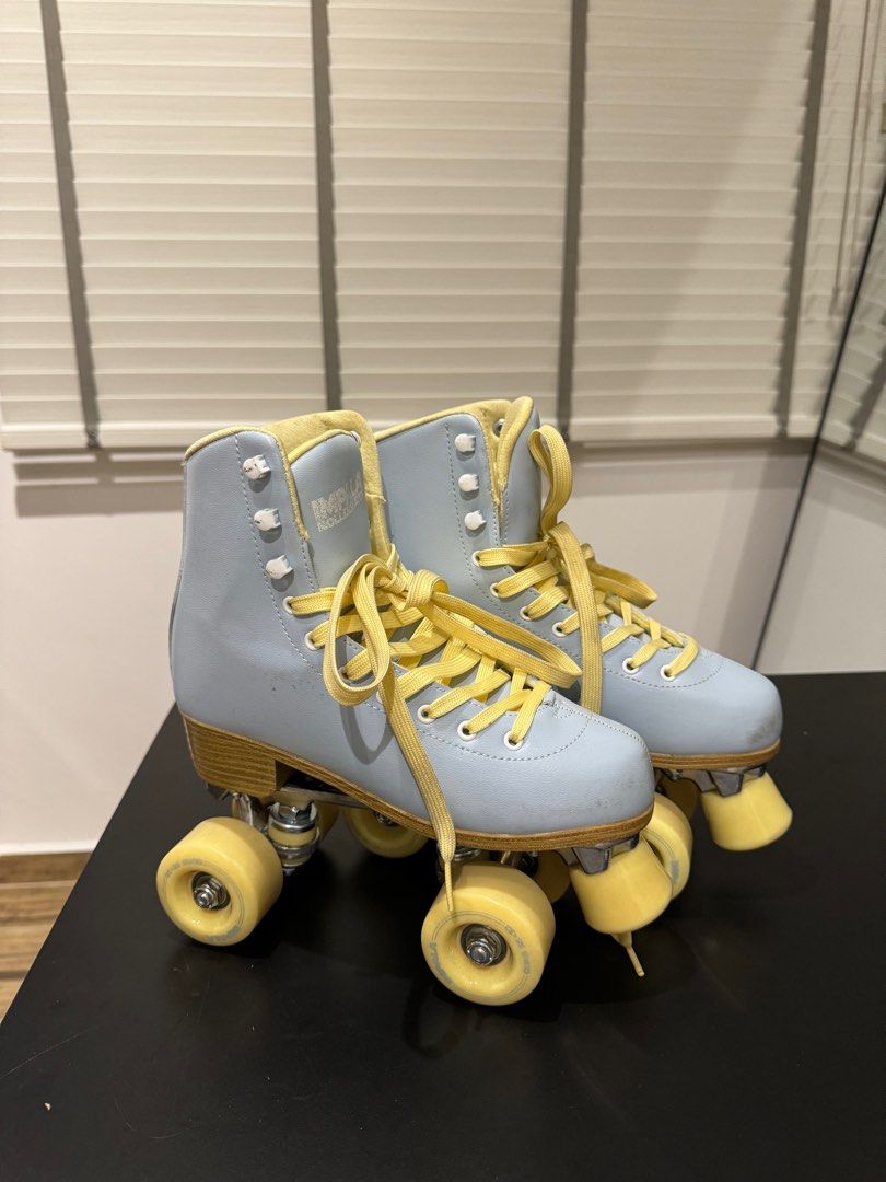 Pastel blue and yellow impala Roller skates size 37, Sports Equipment ...