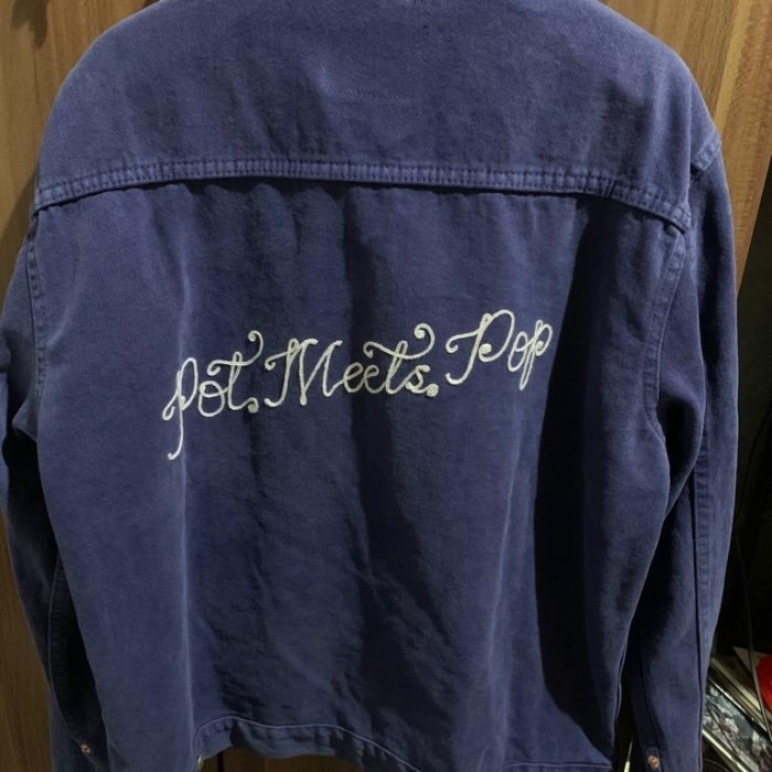 PMP Denim Jacket, Fesyen Pria, Pakaian , Baju Luaran di Carousell