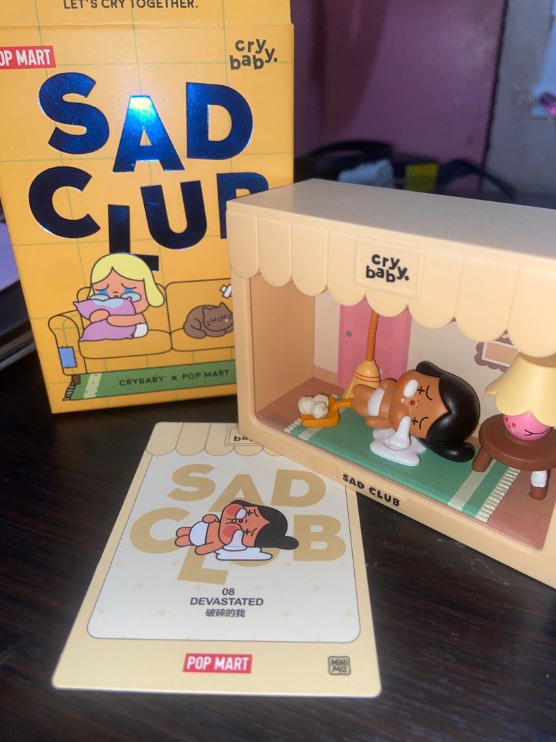 POPMART Sad Club Cry Baby, Hobbies & Toys, Memorabilia & Collectibles ...