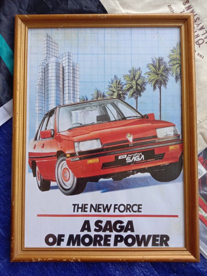 PROTON SAGA POSTER, Hobbies & Toys, Collectibles & Memorabilia, Vintage ...