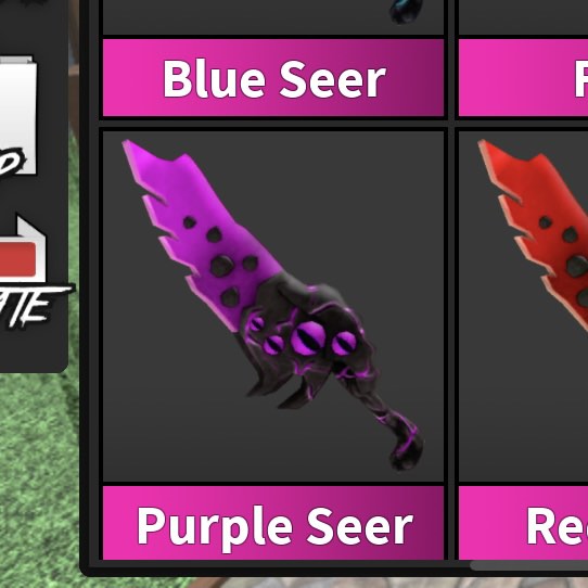 Roblox Murder Mystery Weapon MM2 Knife Seer Seers Purple Violet, Video ...