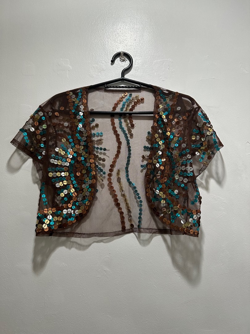 See-thru sequence top, Women's Fashion, Tops, Blouses on Carousell