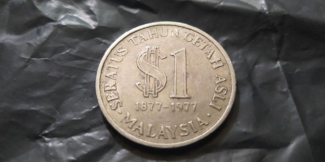 Syiling $1 100 tahun getah asli Malaysia 1877-1977, Hobbies & Toys ...