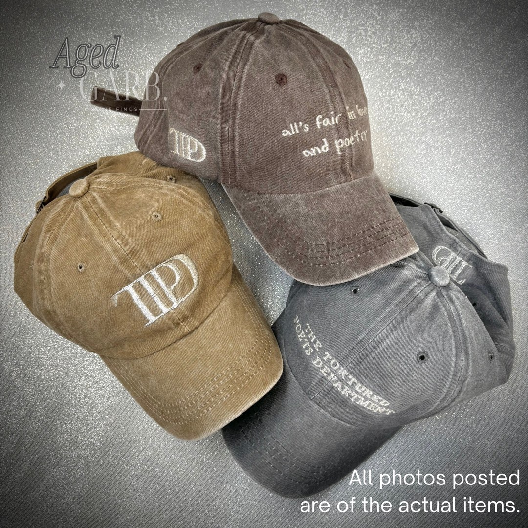 Taylor Swift TTPD The Tortured Poets Department Embroidered Ball Cap ...