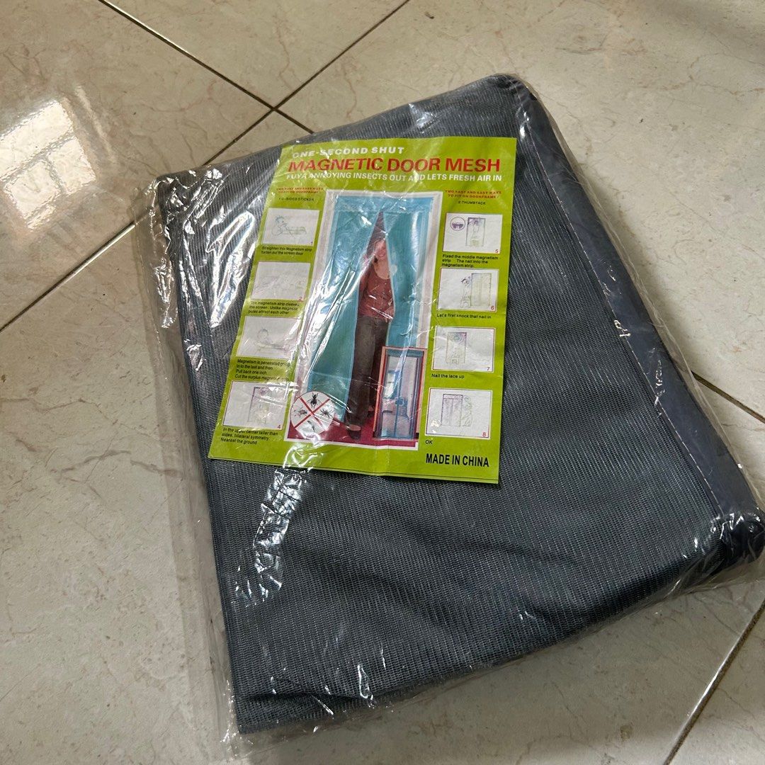 Tirai Pintu jaring anti nyamuk serangga Kamar AC Magnet Premium - Kotak ...