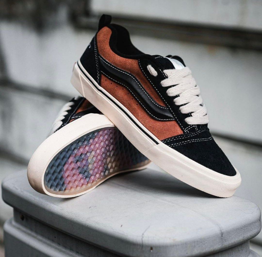 Vans Knu Skool x Disney 100th Anniversary Scar Black Brown, Fesyen Pria ...