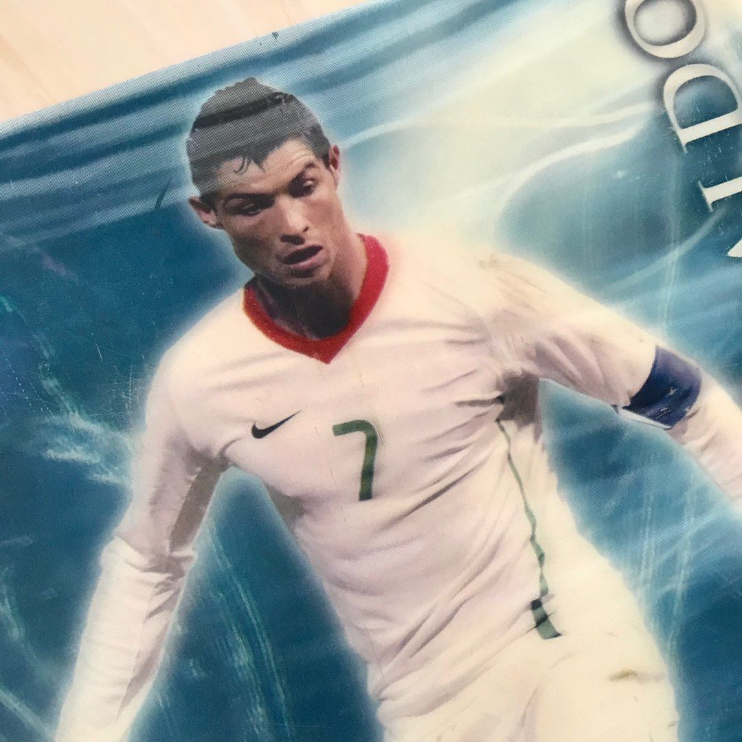Vintage 3D Poster of Christiano Ronaldo / Football Star Poster, Hobbies ...