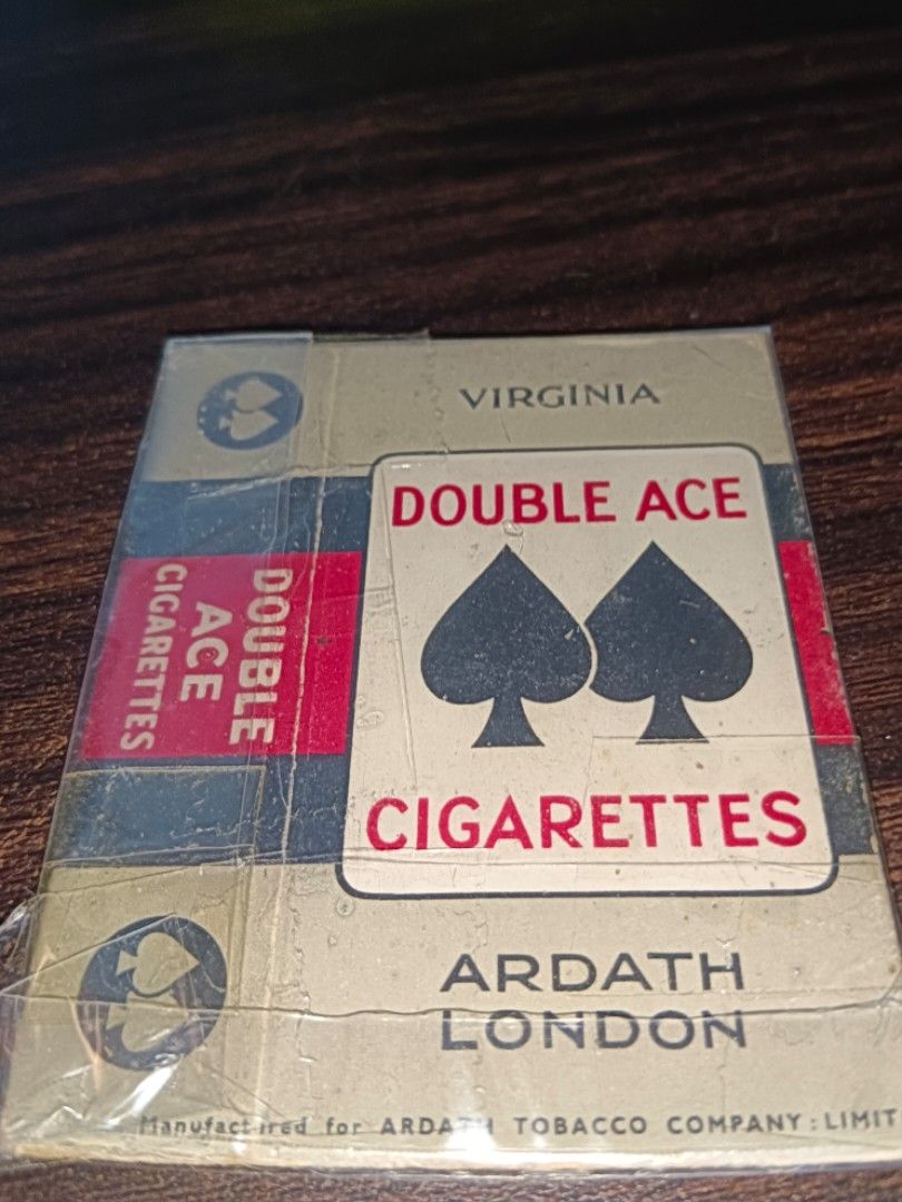 Vintage Double Ace cigarette packet, Hobbies & Toys, Collectibles ...