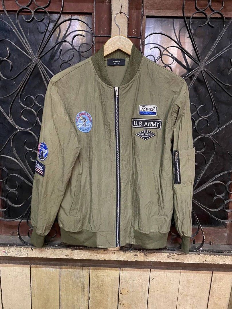 Vintage Us Army Bomber Jacket, Men's Fashion, Tops & Sets, Hoodies on ...