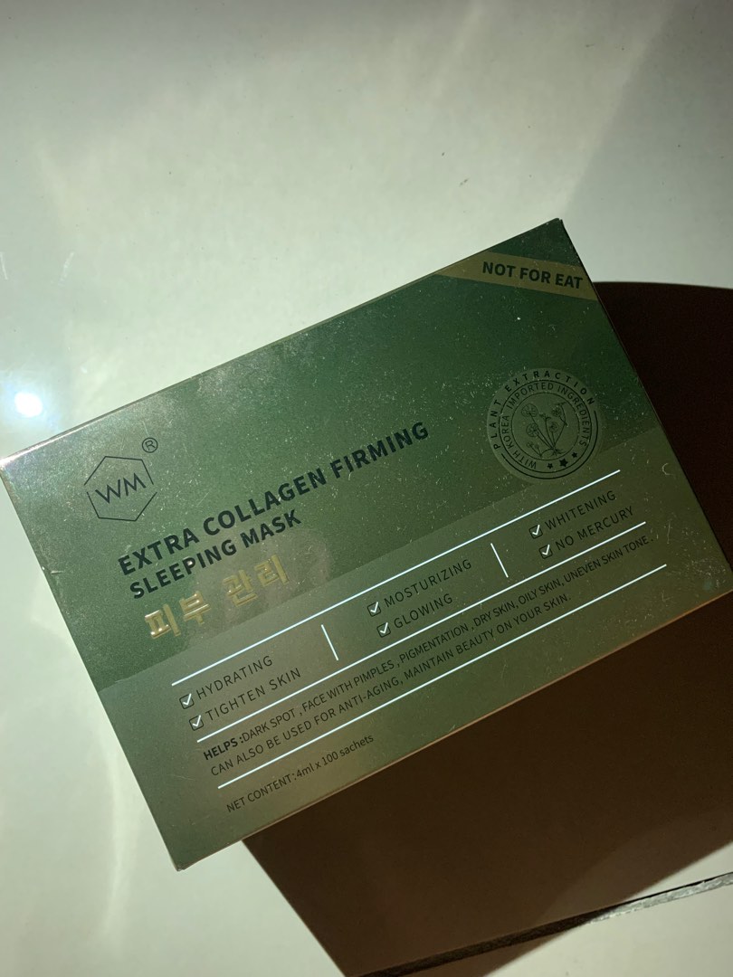 WM Extra Collagen Firming Sleeping Mask, Beauty & Personal Care, Face ...
