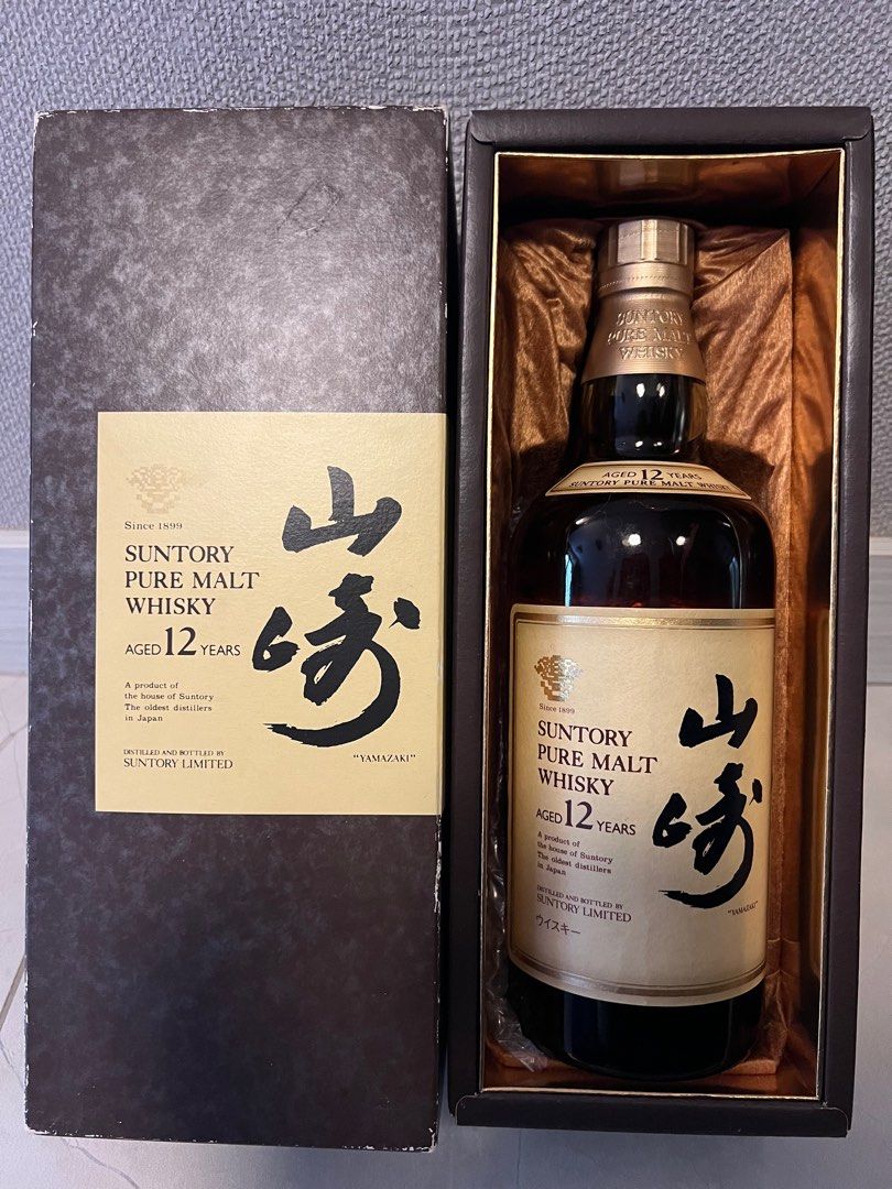 Yamazaki 12 years 山崎 12年 金花版 絕版藏酒 (700ml 43%, 嘢食 & 嘢飲, 酒精飲料 - Carousell
