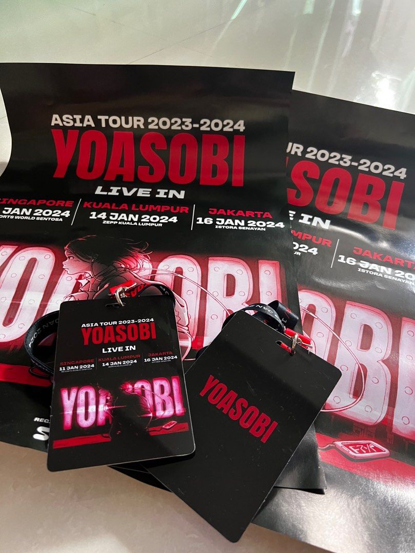 2 sets - Yoasobi Asia Tour 2023-2024 Official Merchandise, Hobbies ...