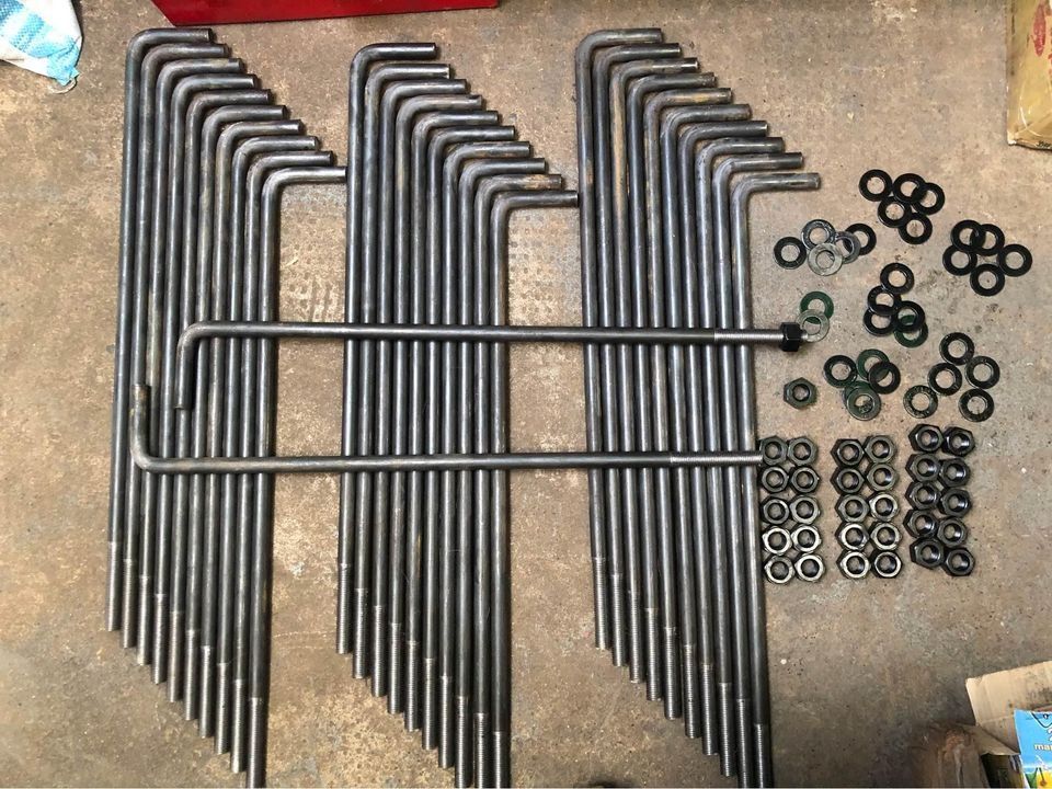 1meter long anchor bolt 1000mm Hi-Tensile ALL SIZES AVAILABLE ...