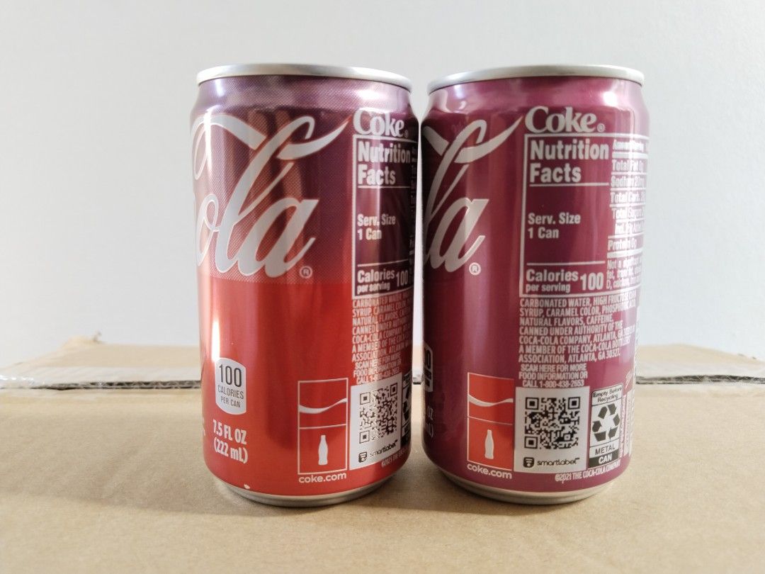 (2 pieces) USA Coca Cola Coke Flavour empty can set, Hobbies & Toys ...