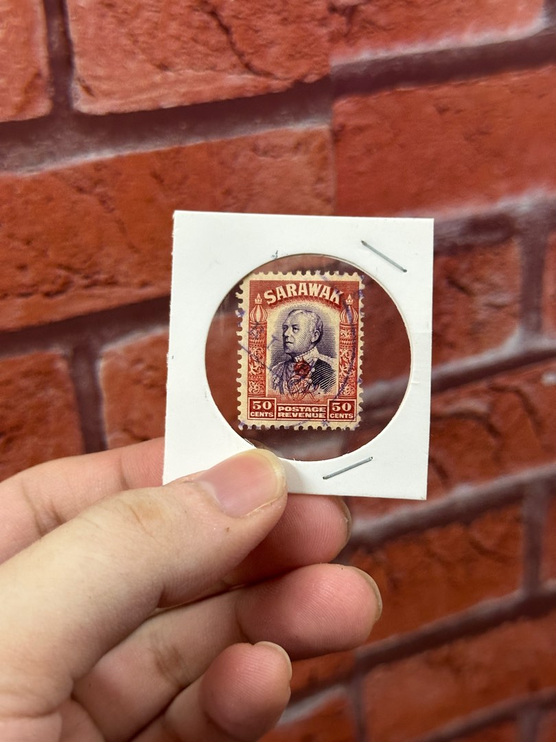1947 50 cents Sarawak Charles Vyner Brooke stamp, Hobbies & Toys ...