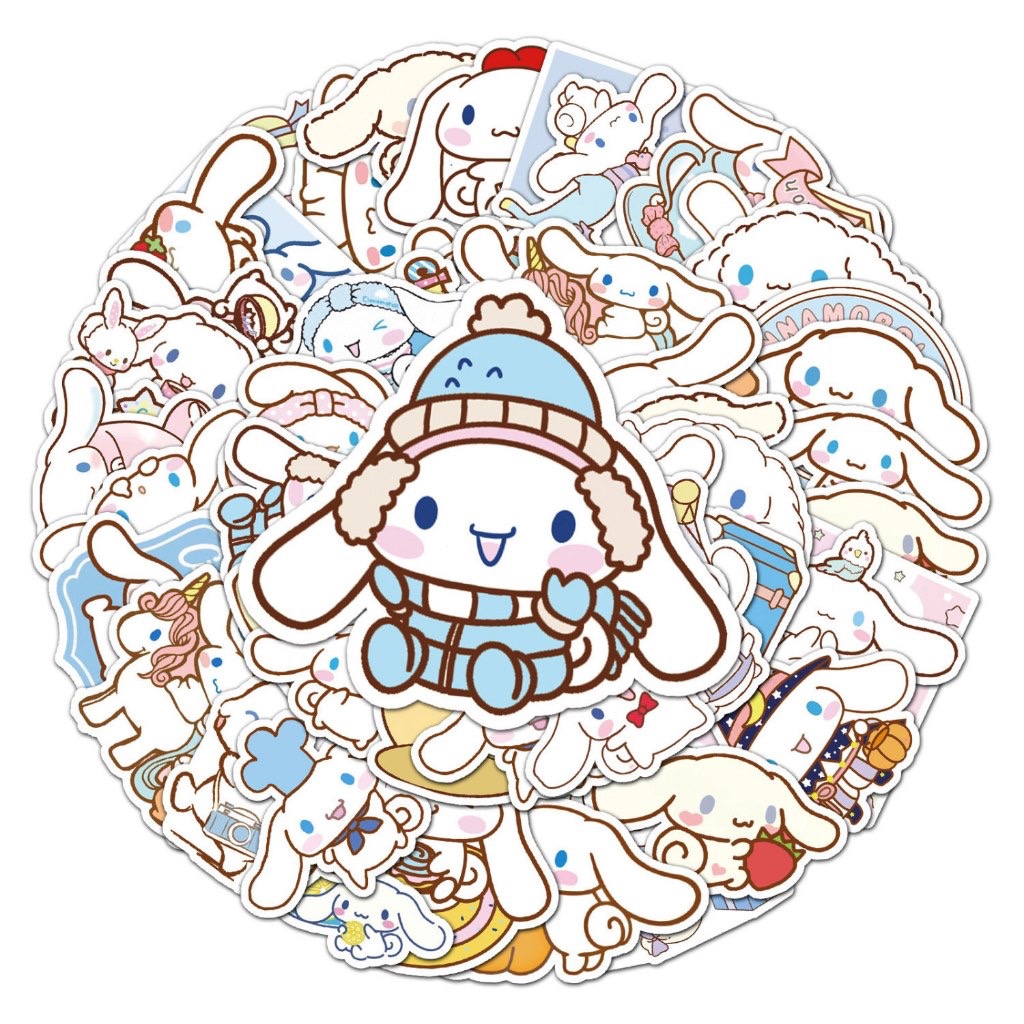 50Pcs Cinnamoroll Sanrio Cartoon Cute Stickers, Hobbies & Toys ...