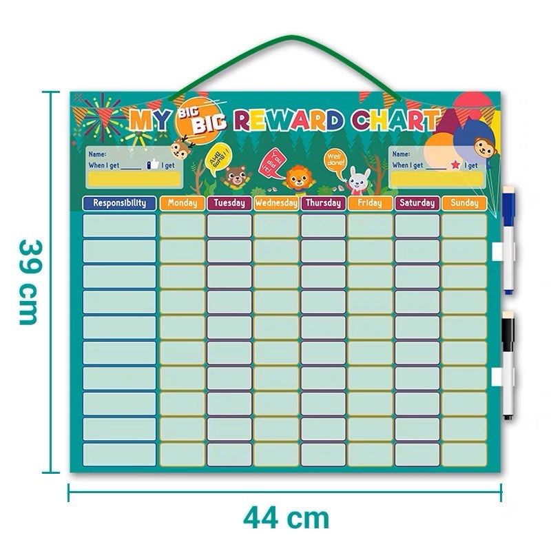 ‼️現貨‼️ 兒童行為獎勵磁貼記錄板 My Big Big Reward Chart, 興趣及遊戲, 玩具 & 遊戲類 - Carousell