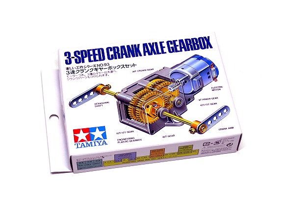 田宮模型科學教育三速曲軸齒輪箱 TAMIYA 70093 Dynamic Model Educational 3-Speed Crank Axle Gearbox, 興趣及遊戲, 玩具 ...