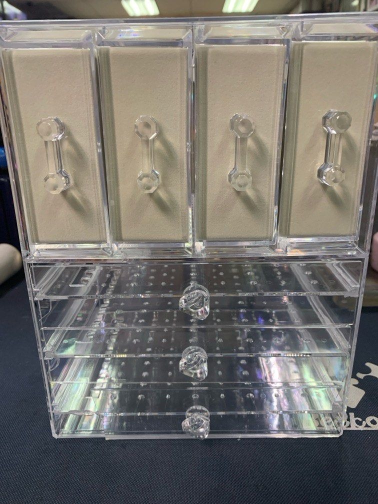Anko Clear Jewellery Box w issue, Furniture & Home Living, Home ...