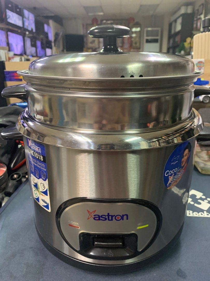 Astron SRC1018 Stainless Rice Cooker 1.8 Litre -220volts, TV & Home ...