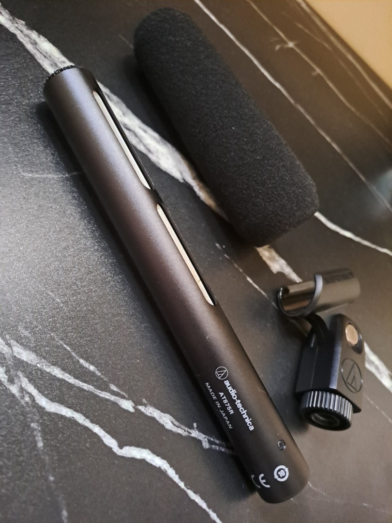 Audio-Technica AT875R Line/Gradient Shotgun Condenser Microphone, Audio, Microphones on Carousell